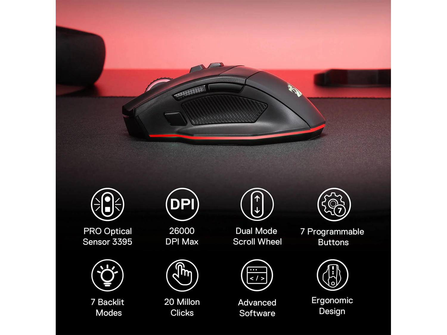 А1 - Redragon Rind Pro M813 M813RGB-PRO